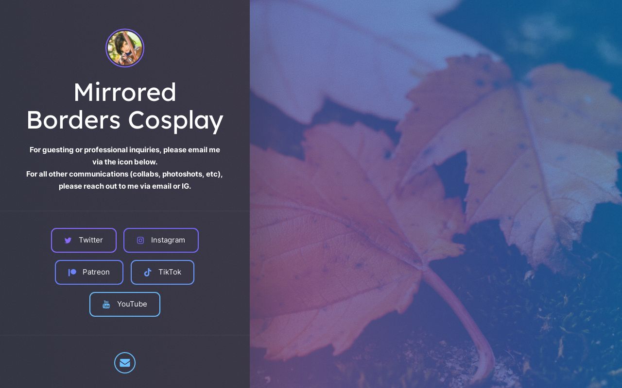 Mirrored Borders Cosplay